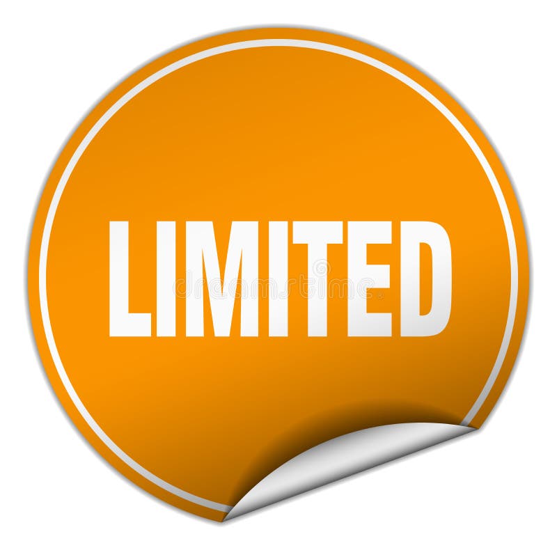 Limited sticker. stock vector. Illustration of peel - 154053658