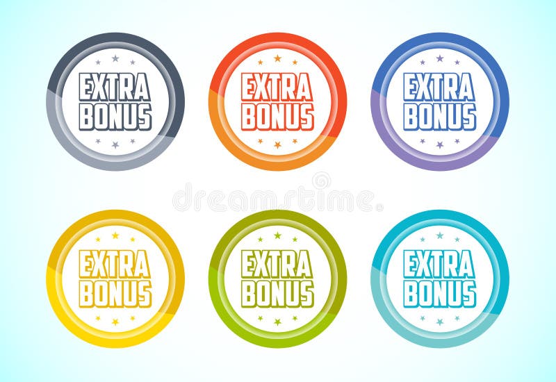 Limited Time Extra Bonus Advertising Sticker Badge Stock Vector ...