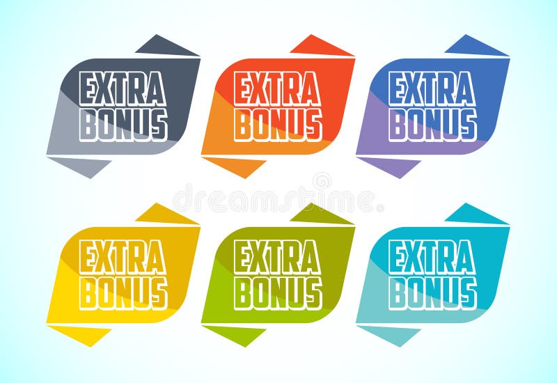 Limited Time Extra Bonus Advertising Sticker Badge Stock Vector ...