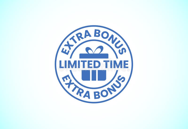 Limited Time Extra Bonus Advertising Sticker Badge Stock Vector ...