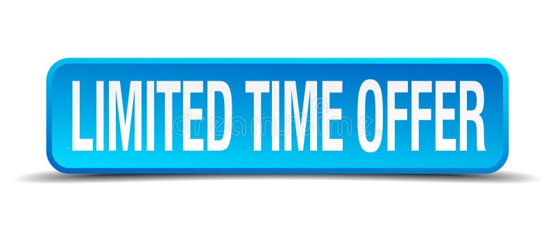 Limited time offer button stock vector. Illustration of isolated ...