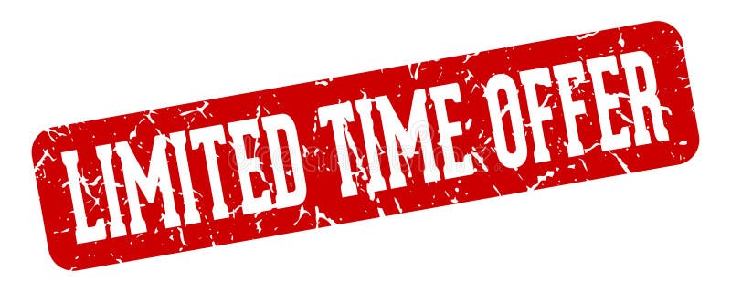 Limited Time Offer Sticker. Limited Time Offer Label Stock Vector ...