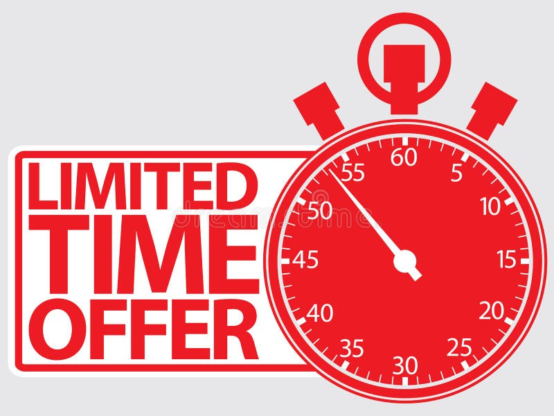 Limited Time Offer Red Label, Vector Stock Vector - Illustration of ...