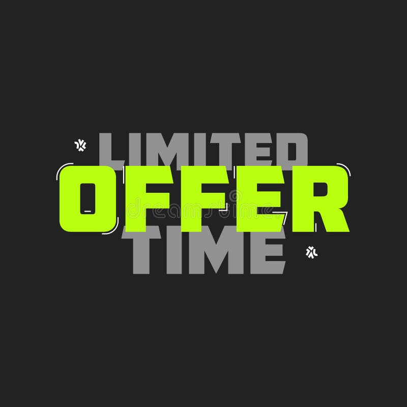 Limited Time Offer Sticker - Limited Time Offer Label Stock Vector ...