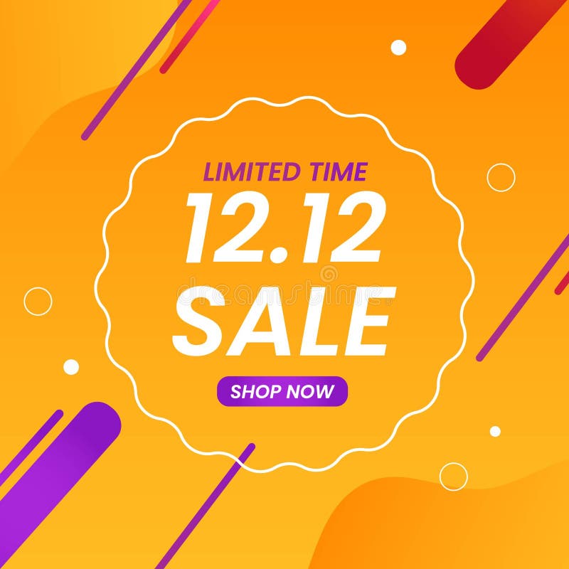 Limited Time Sale Banner Design Stock Vector - Illustration of discount ...
