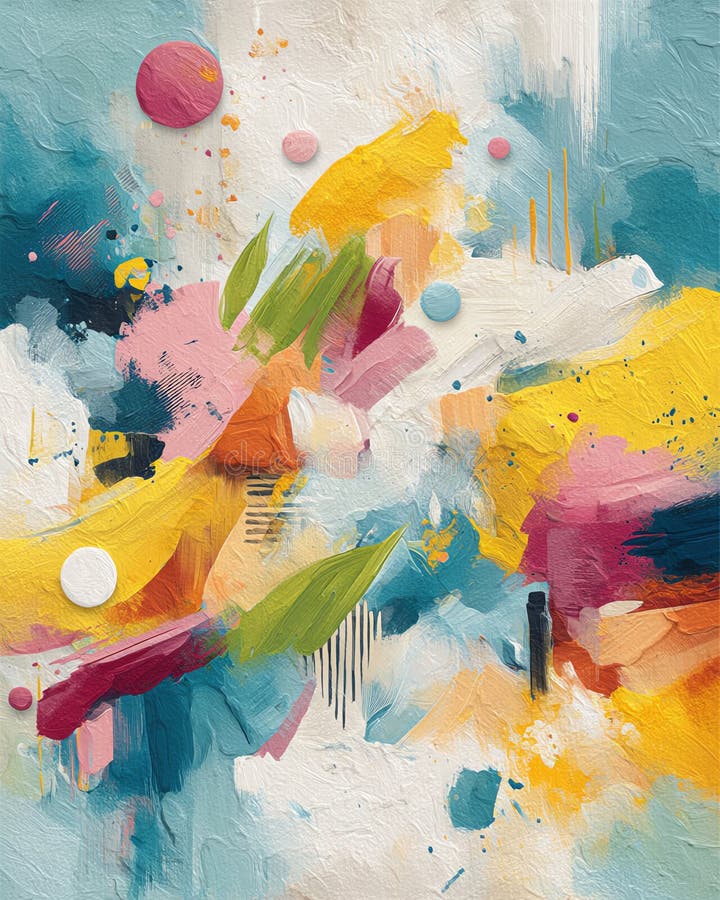 Limitless Growth Mindset Painted in Bold Abstract Strokes, Blending ...