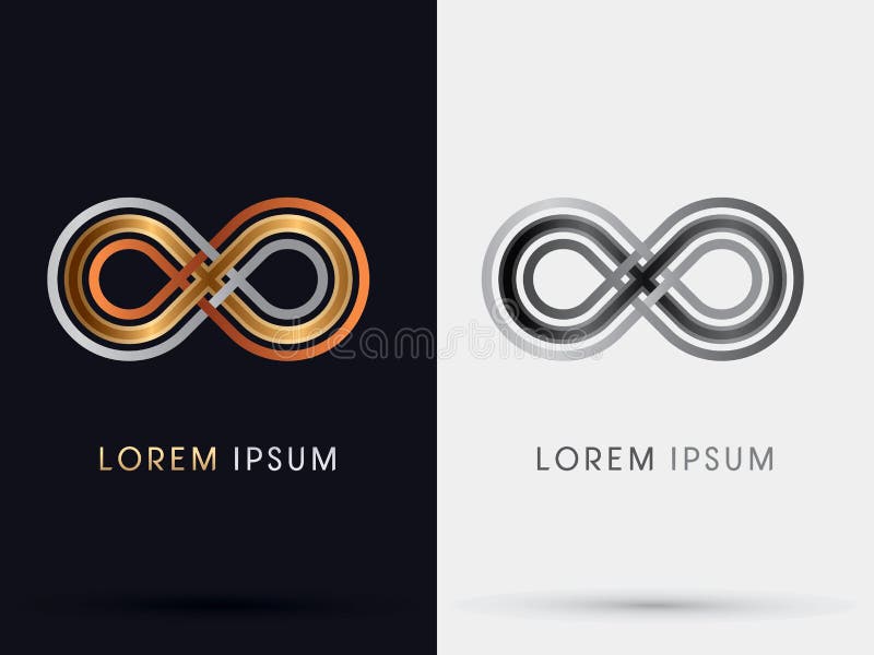 Graffiti Infinity Symbol Sprayed Isolated on White Background. Vector ...