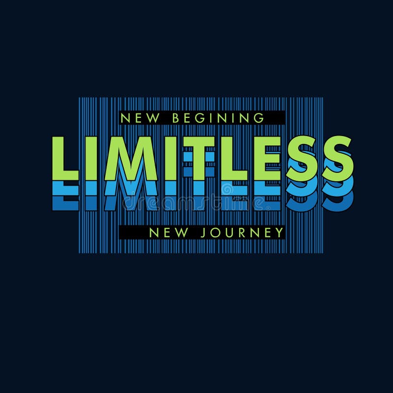 Limitless Motivational Typography Inspirational Slogan Poster Design ...