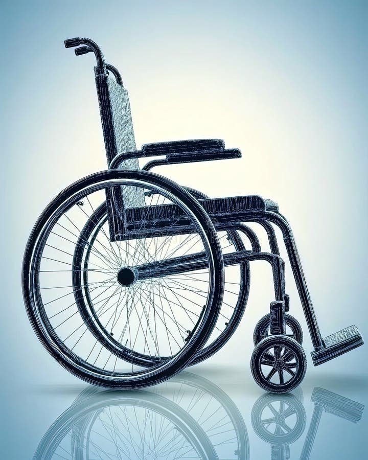 Limitless Potential Represented by a Wheelchair Icon Merging Seamlessly ...