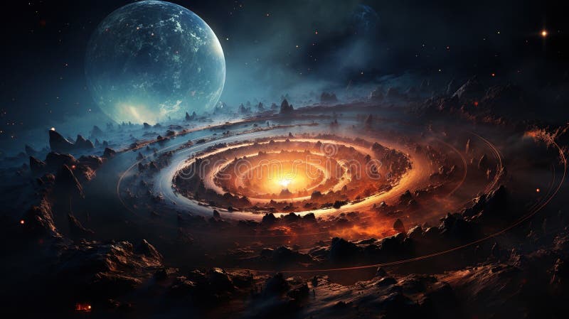 Limitless Space Beautiful Background Stock Image - Image of elements ...