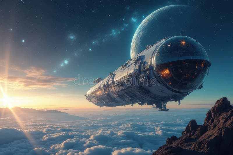 Boundless Cosmic Discovery stock illustration. Illustration of infinite ...