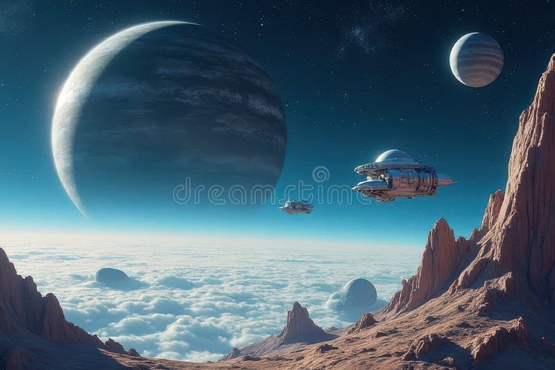 Unbounded Cosmic Adventures Stock Illustration - Illustration of cosmic ...