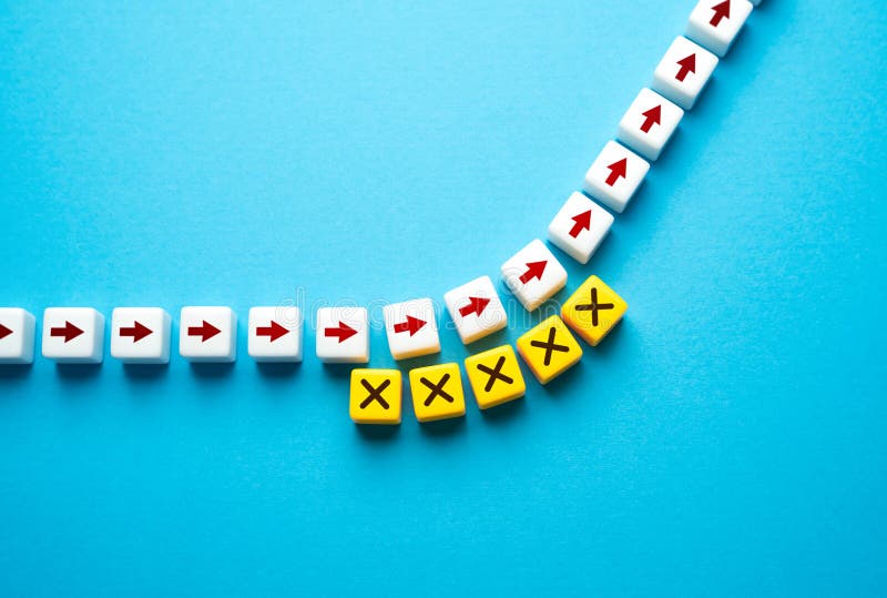 Limits of What is Acceptable. Force a Change of Course Stock Photo ...