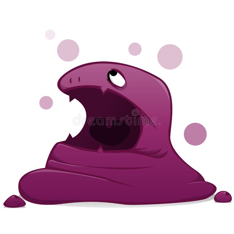 Limo do roxo do monstro ilustração stock. Ilustração de monstro - 66029259