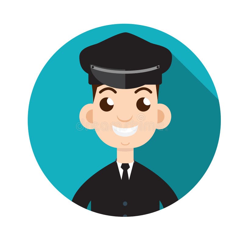 Limo Driver. Limousine Driver Icon. Flat Style. Vector Illustrat Stock ...