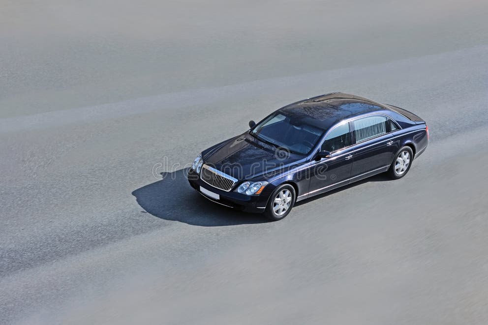 Limo on road stock photo. Image of fast, celebrate, commercial - 4819688