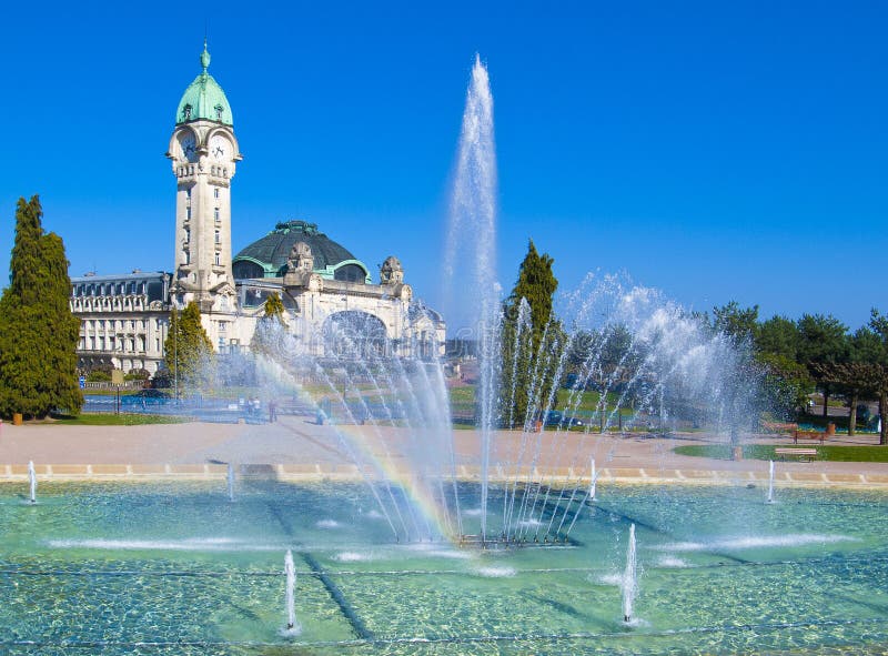 Limoges city, France stock image. Image of palace, stream - 19644453
