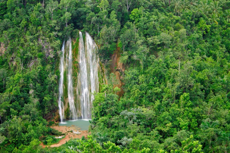 Limon Waterfall stock photo. Image of waterfall, jungle - 1365814