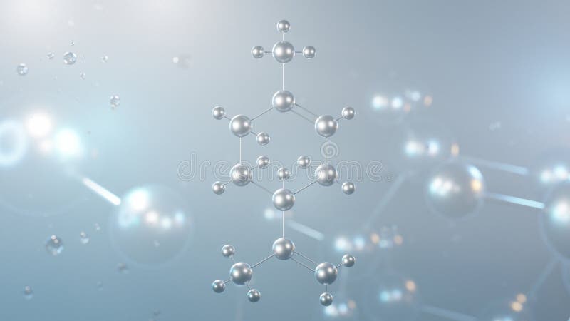 Limonene Molecular Structure, 3d Model Molecule, Aliphatic Hydrocarbon ...