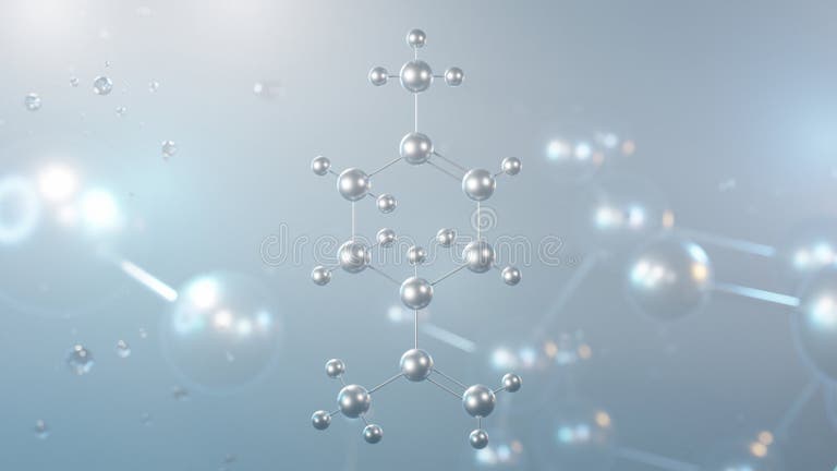 Limonene Molecular Structure, 3d Model Molecule, Aliphatic Hydrocarbon ...