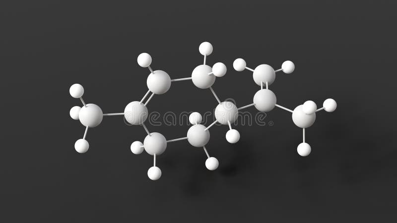 Limonene Molecule, Molecular Structure, Aliphatic Hydrocarbon, Ball and ...
