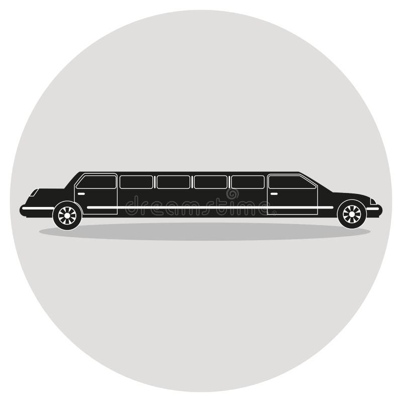 Limousine icon. stock vector. Illustration of stretch - 113705944