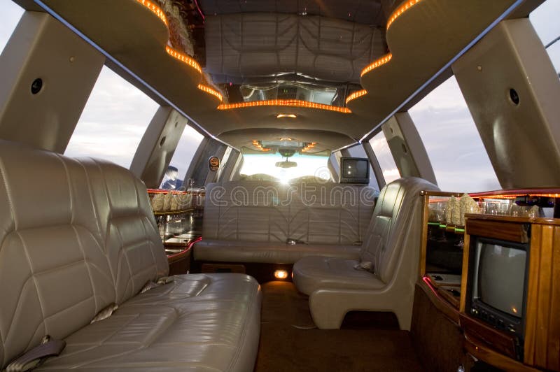 Limousine interior stock photo. Image of mini, classy - 1632462