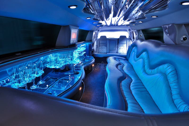 Limousine interior stock image. Image of light, limousine - 105690685