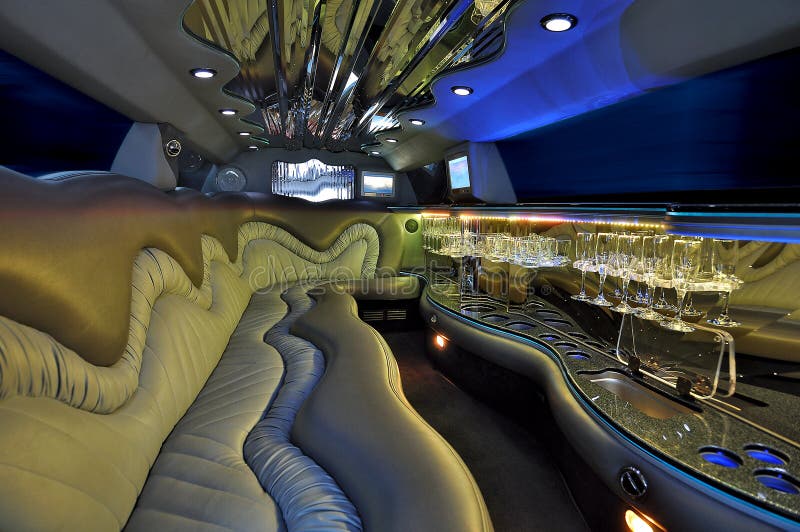 Limousine interior stock photo. Image of modern, illuminated - 102856024