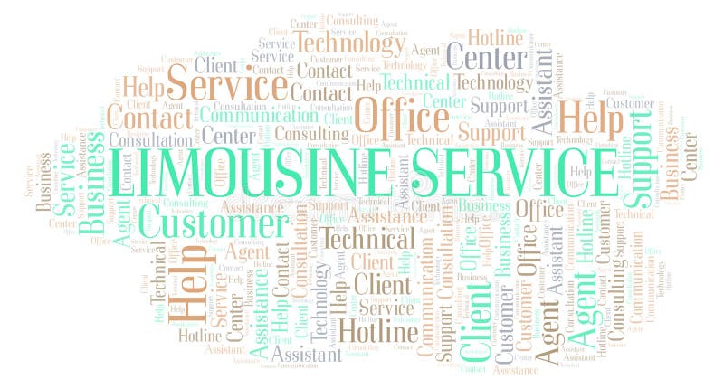Limousine Service Word Cloud. Stock Illustration - Illustration of ...