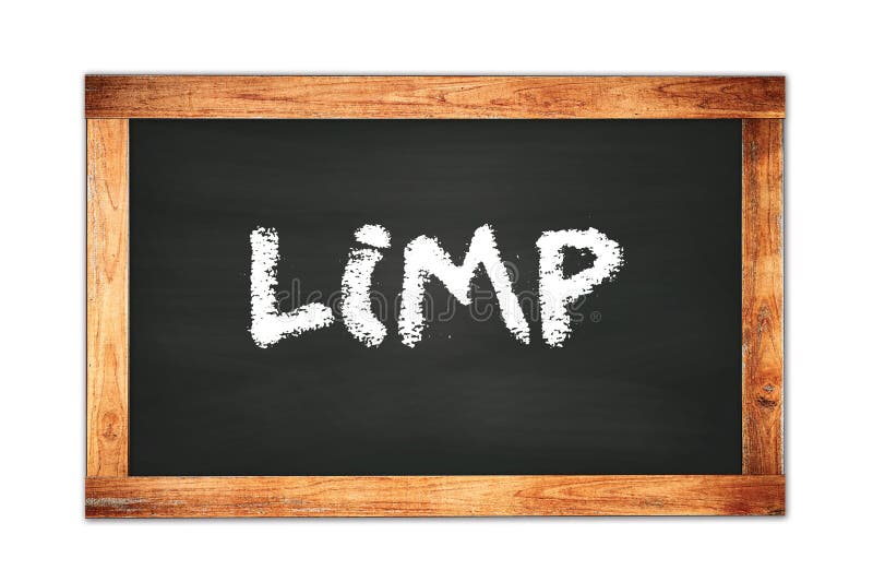 LIMP Text Written on Wooden Frame School Blackboard Stock Photo - Image ...