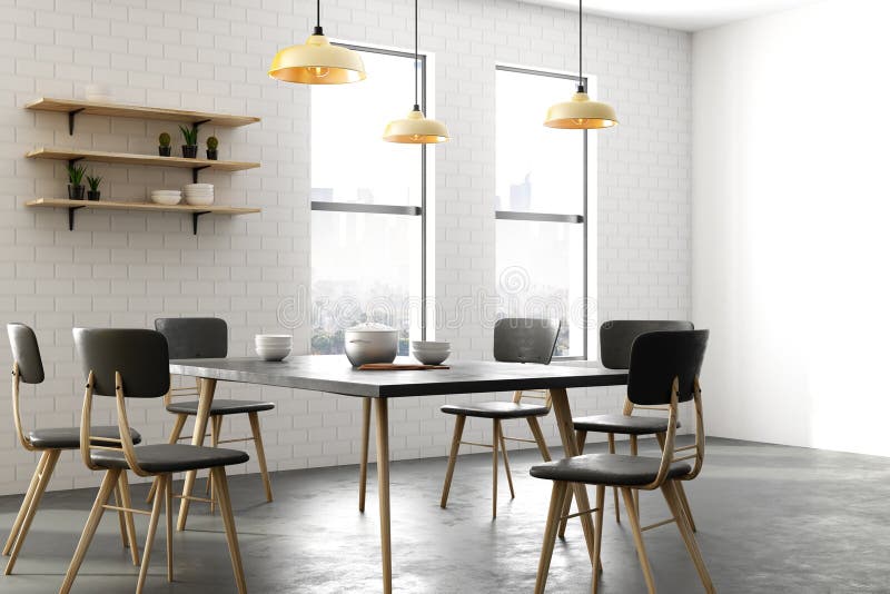 Un comedor limpio stock de ilustración. Ilustración de cielo - 33690603