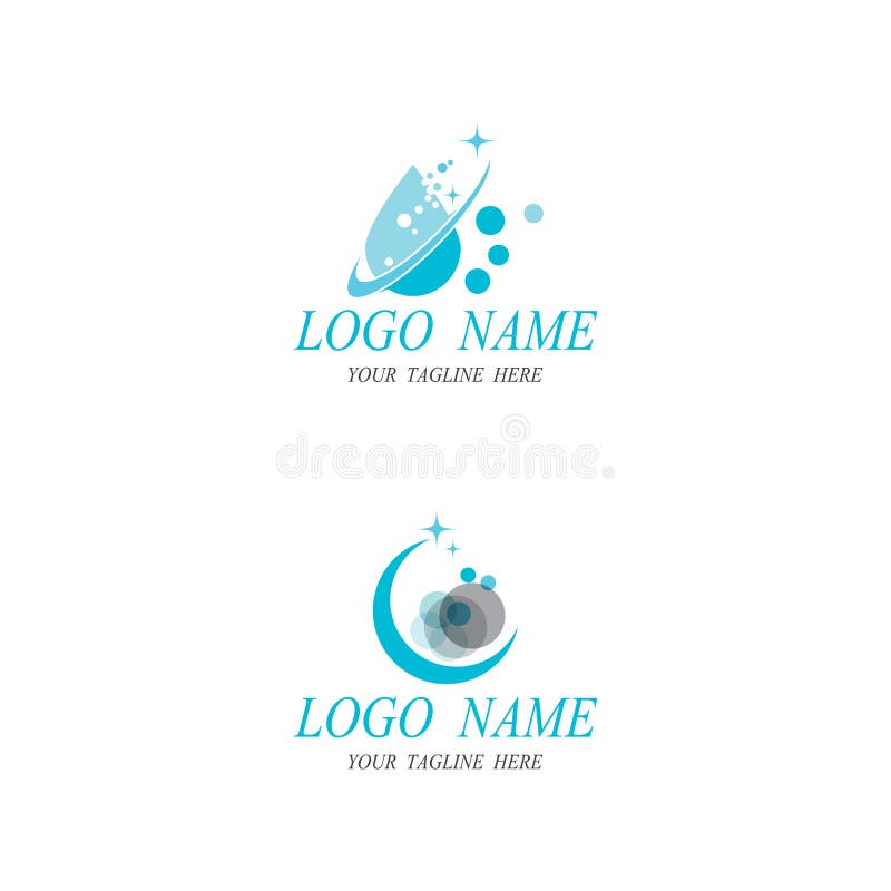 Limpieza Servicio Limpio Logo Icono Vector Plantilla Ilustración del ...