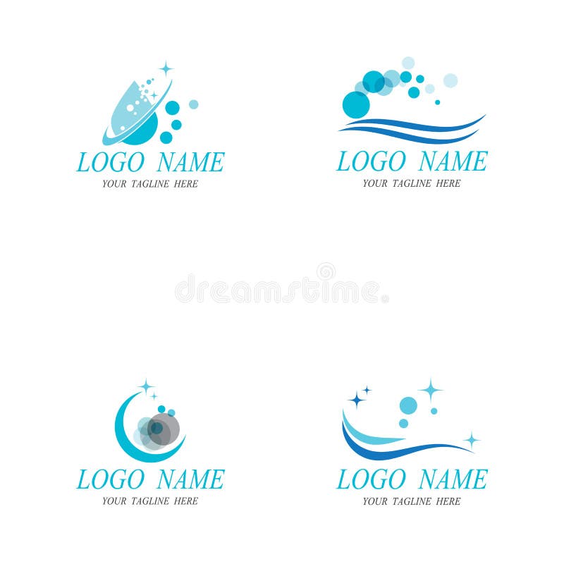 Limpieza Servicio Limpio Logo Icono Vector Plantilla Ilustración del ...