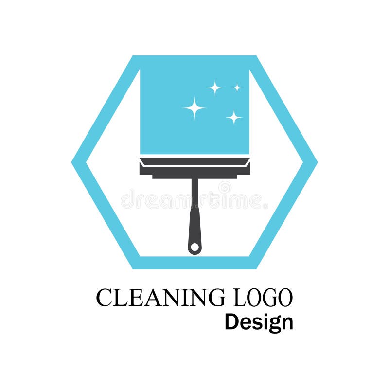 Limpieza Servicio Limpio Logo Icono Vector Plantilla Ilustración del ...
