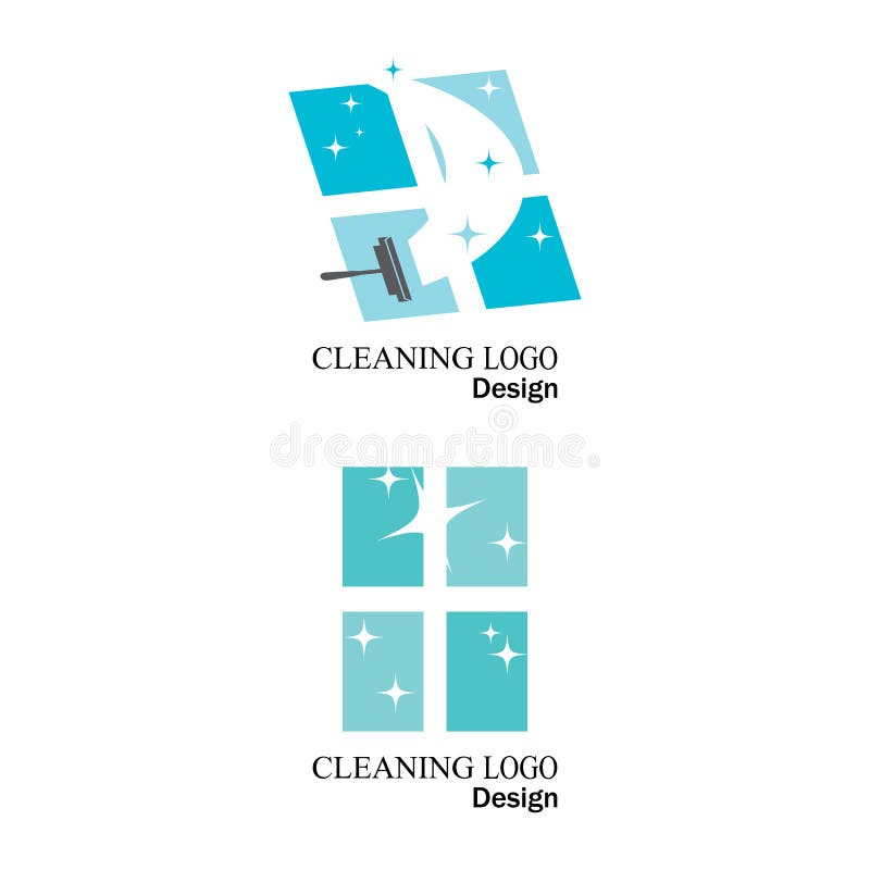 Limpieza Servicio Limpio Logo Icono Vector Plantilla Ilustración del ...