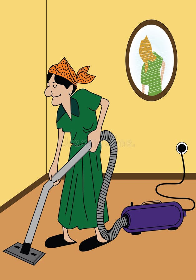 Limpio ilustración del vector. Ilustración de deber, limpiador - 4276355