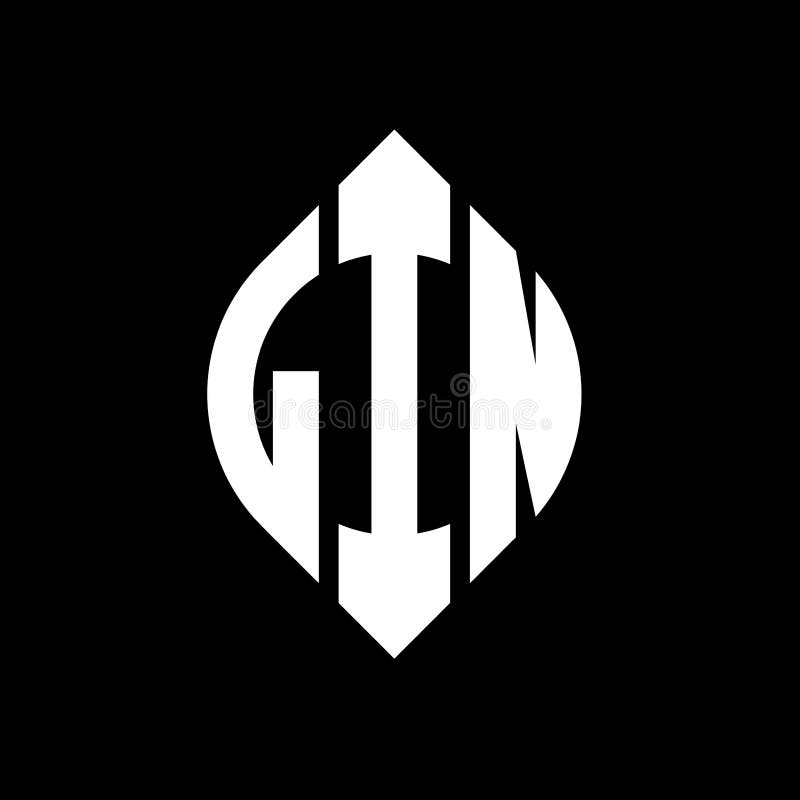 LIN Circle Letter Logo Design with Circle and Ellipse Shape. LIN ...