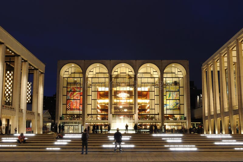 Lincoln Center editorial stock photo. Image of night - 16644063