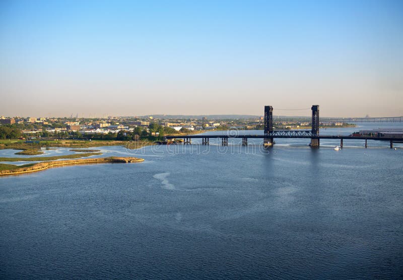 Lincoln Highway Hackensack River Bridge Stock Image - Image of ...