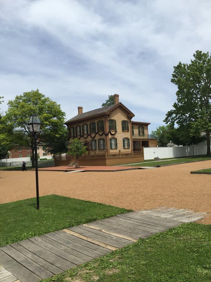 Lincoln house stock photo. Image of lincoln, springfield - 62131846