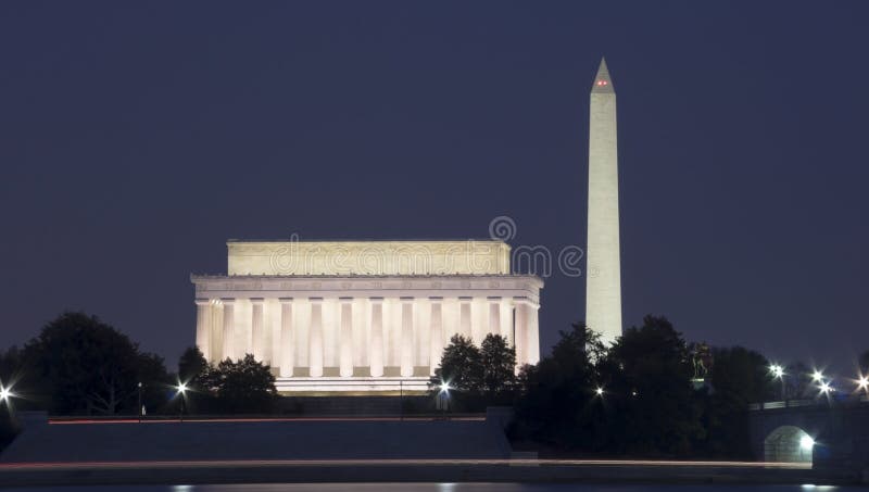 Washington, DC - Lincoln Memorial, Washington Monu Fotografia ...