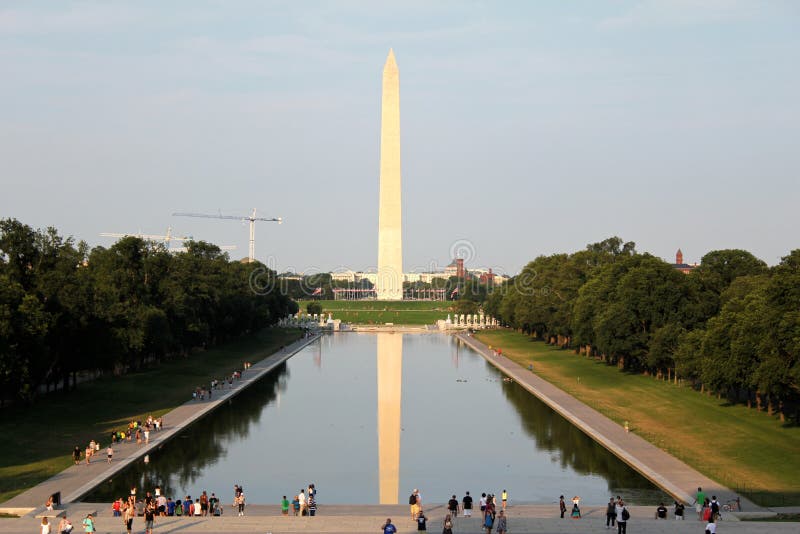 The Lincoln Memorial Reflecting Pool in Washington Editorial ...