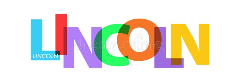 LINCOLN. the Name of the City on a White Background Stock Vector ...