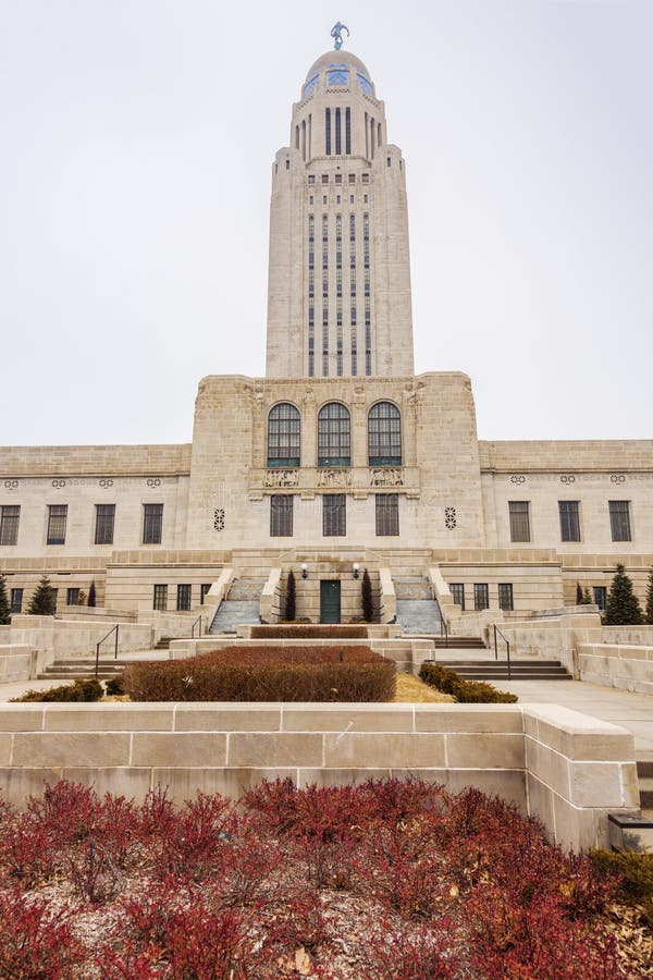 Lincoln, Nebraska - State Capitol Building Stock Image - Image of ...