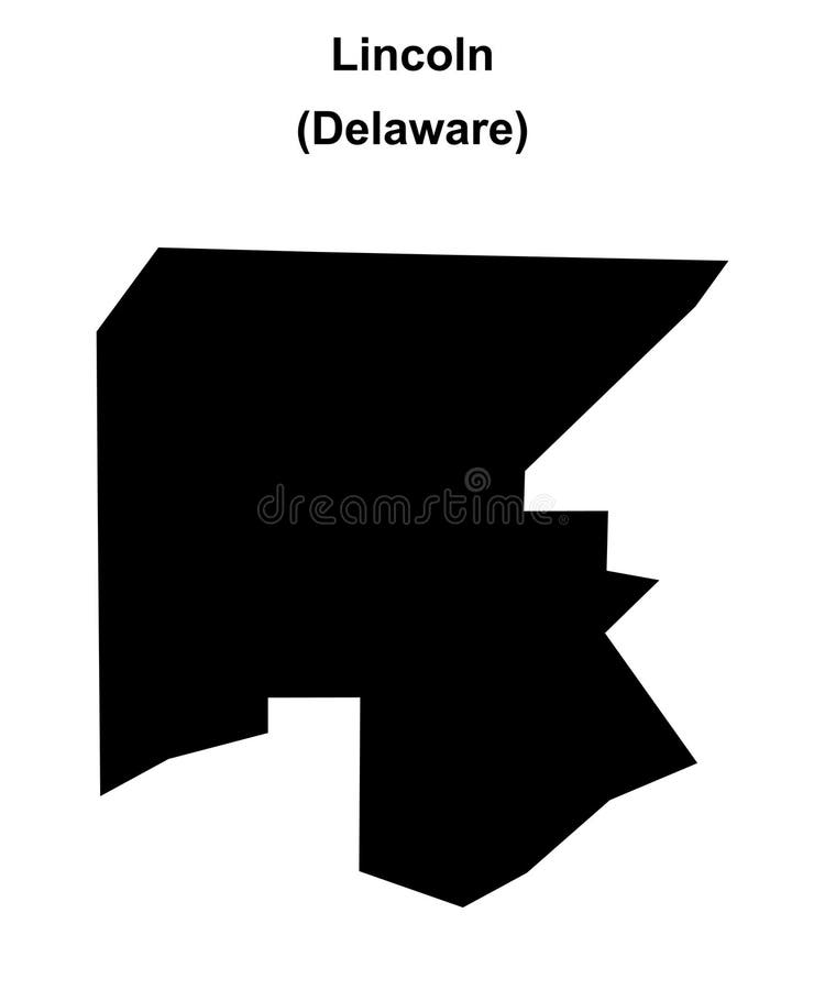 Lincoln outline map stock illustration. Illustration of infographics ...