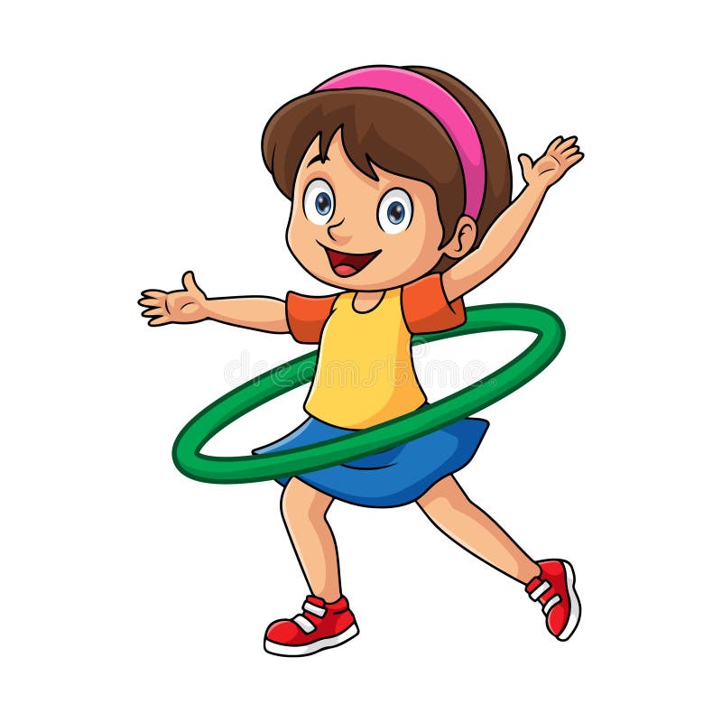 Linda Chica Jugando a Hula Hoop Ilustración del Vector - Ilustración de ... Linda Chica Jugando a Hula Hoop Ilustración del Vector - Ilustración de ...