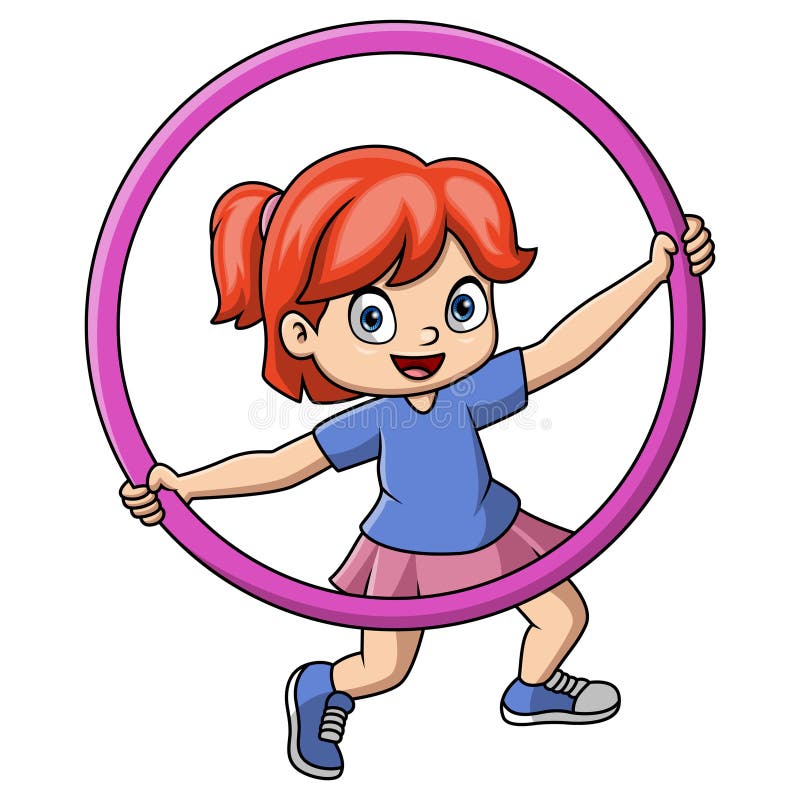 Linda Chica Jugando a Hula Hoop Ilustración del Vector - Ilustración de ... Linda Chica Jugando a Hula Hoop Ilustración del Vector - Ilustración de ...