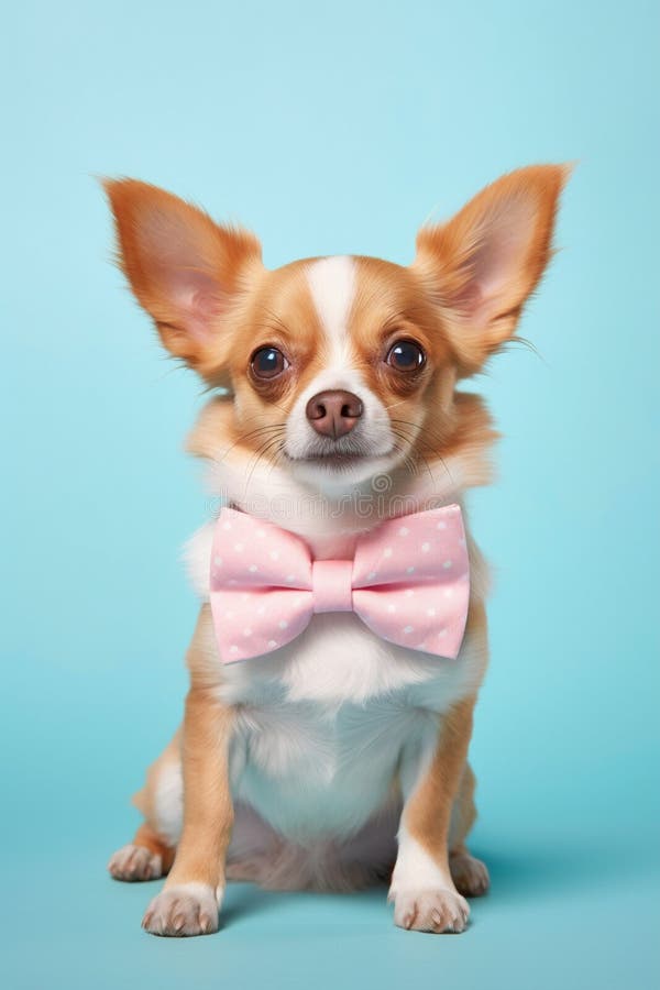 Lindo Perro Chihuahua Con Bowtie En Fondo Azul Pastel Stock de ... Lindo Perro Chihuahua Con Bowtie En Fondo Azul Pastel Stock de ...