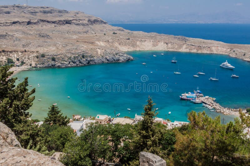 Lindos Rodi Grecia fotografia stock. Immagine di lusso - 44780110